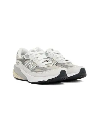 NEW BALANCE 990v4 Lace-up Sneakers - White Grey