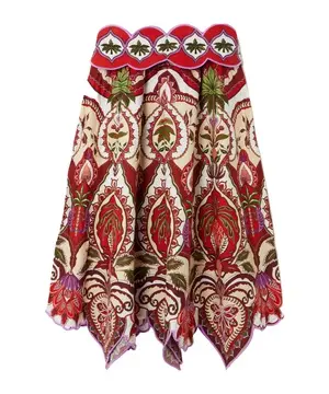 Farm Rio Odara Printed Midi Skirt