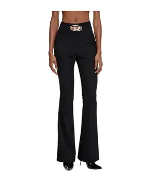 DIESEL® Logo Plaque Flare Pants