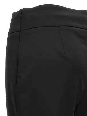 DIESEL® Logo Plaque Flare Pants - Black