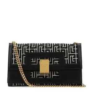 Balmain 1945 Monogram Shoulder Bag