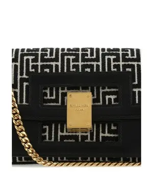 Balmain 1945 Monogram Shoulder Bag