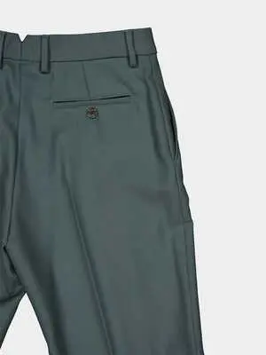 AMI Paris Flared Fit Trousers - Green