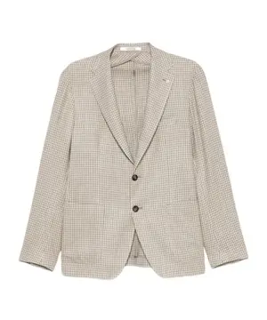 Tagliatore Single-breasted Suit Jacket - Nude