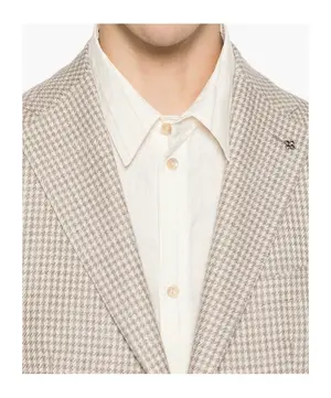 Tagliatore Single-breasted Suit Jacket - Nude