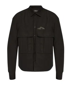 Dsquared2 Icon Logo Printed Long-sleeved Shirt