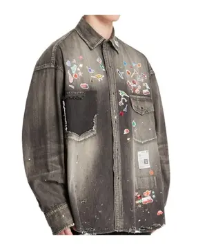 Mihara Yasuhiro Long-sleeve Denim Shirt