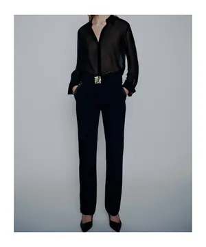 Marella Straight-fit Belted Trousers