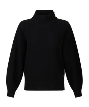 Liu Jo Pearl Embellished Puff Sleeve Jumper