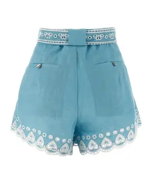 Farm Rio Richelieu Embroidered Shorts