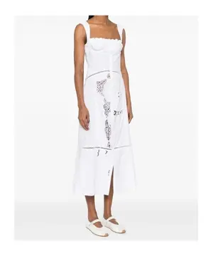 MARINE SERRE Regenerated Midi Dress