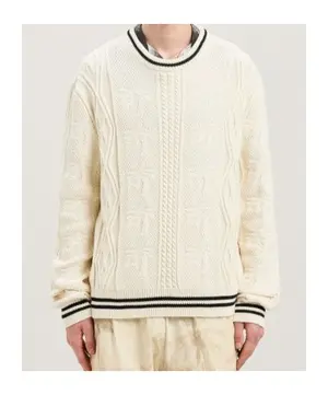 Palm Angels Curved Logo Knitted Jumper