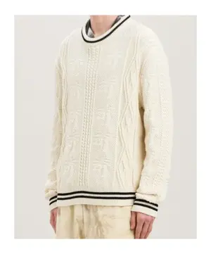 Palm Angels Curved Logo Knitted Jumper