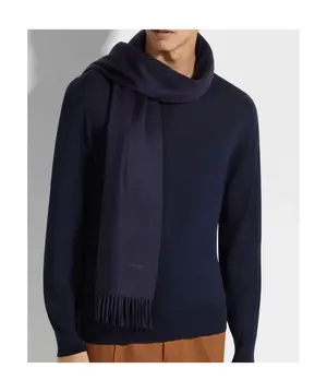 Zegna Oasi Fringed Edge Scarf