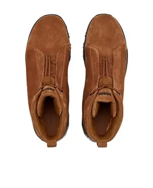 Zegna Triple Stitch Vetta Suede Sneakers - Brown