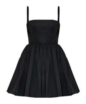 Alaïa Pleated Sleeveless Mini Dress - No