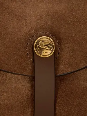 Etro Small Suede Pony Bag With Fringes