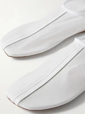 Christopher Esber Mesh Flat Ballerinas - White