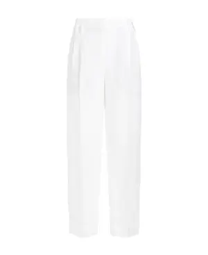 Brunello Cucinelli High-waist Cropped Pleated Trousers