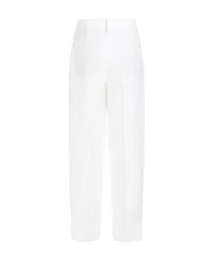 Brunello Cucinelli High-waist Cropped Pleated Trousers