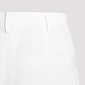 Brunello Cucinelli High-waist Cropped Pleated Trousers