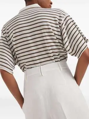 Brunello Cucinelli High-waist Cropped Pleated Trousers