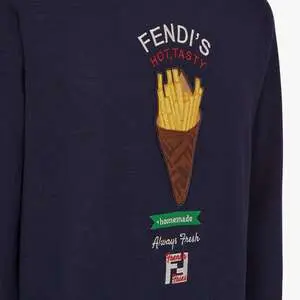 Fendi Fendilicious" Embroidery Pullover