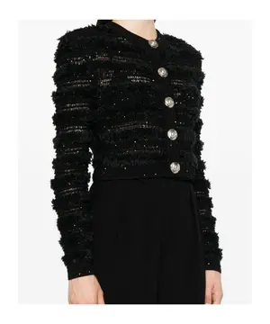 Balmain Long-sleeved Buttoned Sweater