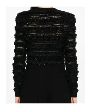 Balmain Long-sleeved Buttoned Sweater