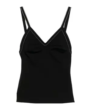 Carven Silk Camisole - Black
