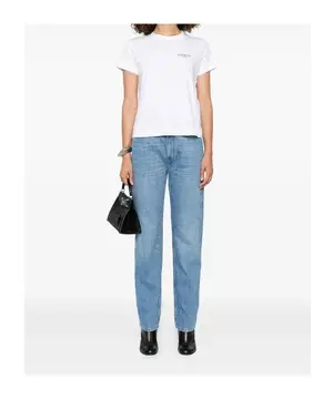 Givenchy High-waisted Straight-leg Jeans - Medium Blue
