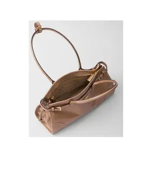 Prada Triangle Logo Tote Bag