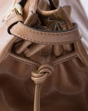 Prada Triangle Logo Tote Bag