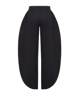 Alaïa Wide Leg Pleated Trousers - No