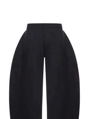 Alaïa Wide Leg Pleated Trousers - No