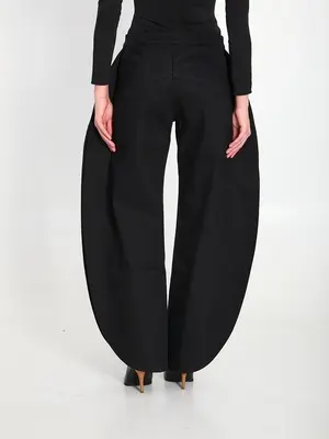 Alaïa Wide Leg Pleated Trousers - No