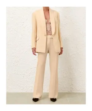 Zimmermann Shawl Lapel Tux Jacket - Tea