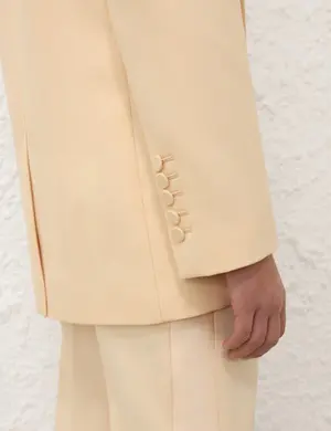 Zimmermann Shawl Lapel Tux Jacket - Tea