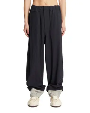 Mihara Yasuhiro Mix Layered Wide-leg Pants
