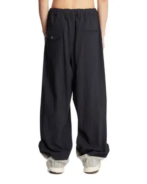 Mihara Yasuhiro Mix Layered Wide-leg Pants