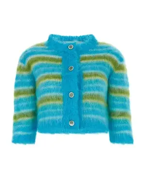 Marni Striped Button-down Cardigan