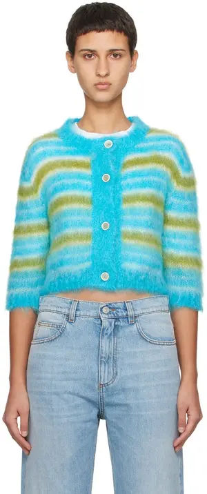 Marni Striped Button-down Cardigan