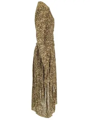 Isabel Marant Étoile Zeidi Leopard Print Maxi Dress