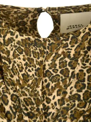 Isabel Marant Étoile Zeidi Leopard Print Maxi Dress