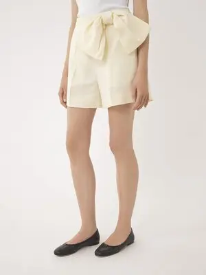 Chloé Bow Detailed High-rise Shorts