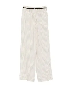 Barena Venezia Striped Drawstring Trousers - Ivory