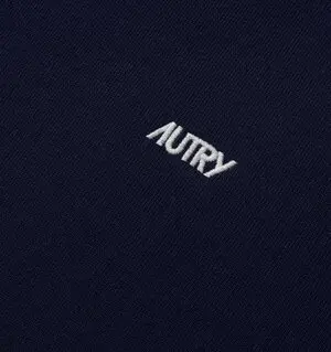 AUTRY Logo-embroidered Crewneck Sweatshirt - Black