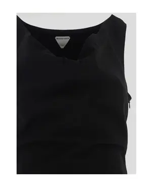 Bottega Veneta Sleeveless Asymmetrical Midi Dress