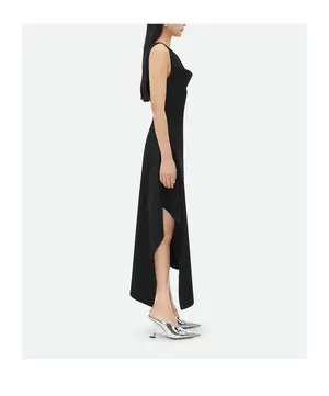 Bottega Veneta Sleeveless Asymmetrical Midi Dress