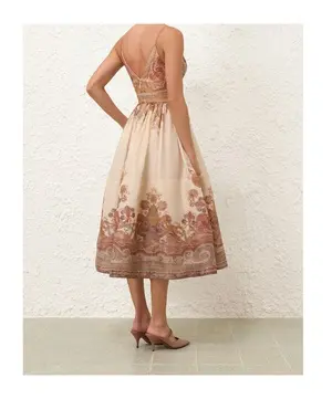 Zimmermann Illustration Midi Dress